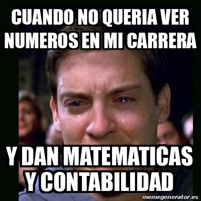 Meme crying peter parker - cuando no queria ver numeros en mi carrera y ...