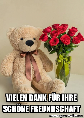 Meme Personalizado - Vielen Dank für Ihre schöne Freundschaft - 32216313