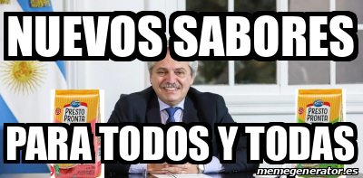 Meme Personalizado - Nuevos sabores Para todos y todas - 32223360