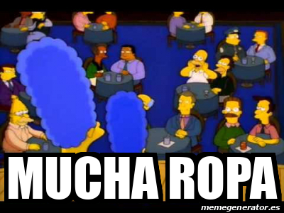 Meme Personalizado - MUCHA ROPA - 32225640