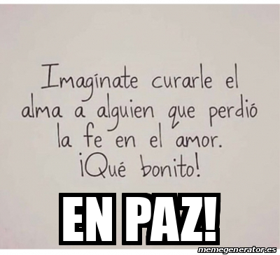 Meme Personalizado - en Paz! - 32225798