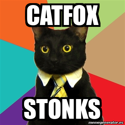 Meme Business Cat - catfox stonks - 32227680