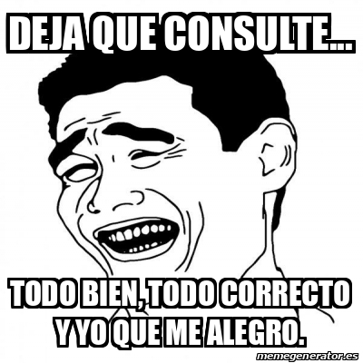 Meme Yao Ming 2 - Deja que consulte... Todo bien, todo correcto y yo ...