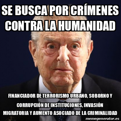 Meme Personalizado - SE BUSCA POR CRÍMENES CONTRA LA HUMANIDAD ...