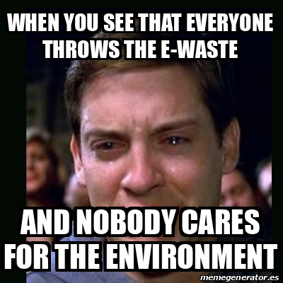 Meme crying peter parker - when you see that everyone throws the e ...