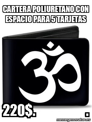 Meme Personalizado - Cartera poliuretano con espacio para 5 tarjetas ...