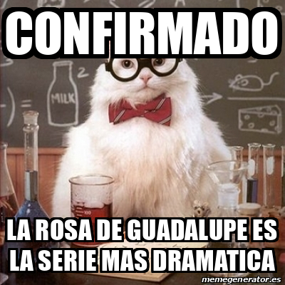 Meme Chemistry Cat - confirmado la rosa de guadalupe es la serie mas ...