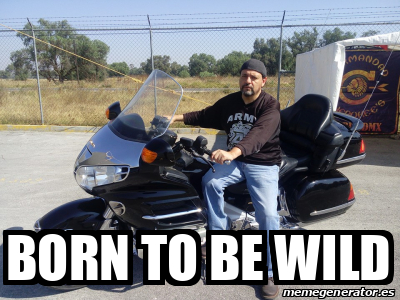 Meme Personalizado - BORN TO BE WILD - 32240926