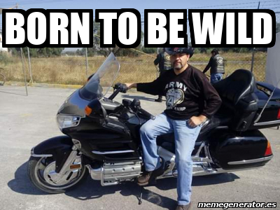 Meme Personalizado - BORN TO BE WILD - 32240936