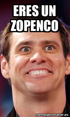 Meme Personalizado - eres un zopenco - 32241352