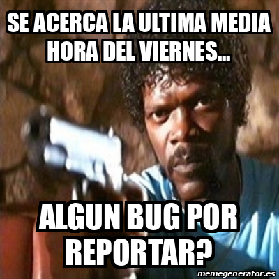 Meme Pulp Fiction - SE ACERCA LA ULTIMA MEDIA HORA DEL VIERNES... ALGUN ...