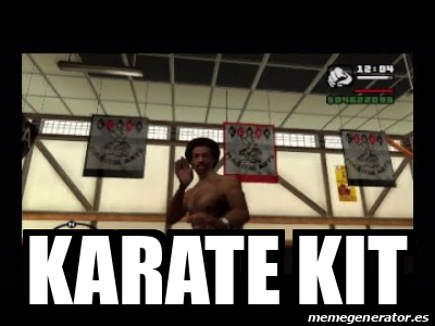 Meme Personalizado - karate kit - 32257751
