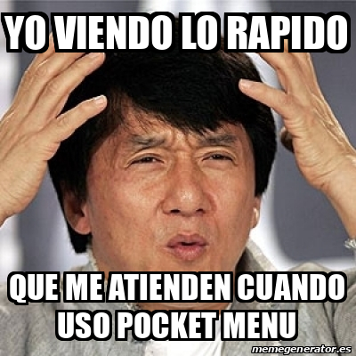 Meme Jackie Chan - yo viendo lo rapido que me atienden cuando uso ...