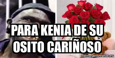 Meme Personalizado - para kenia de su osito cariñoso - 32265618
