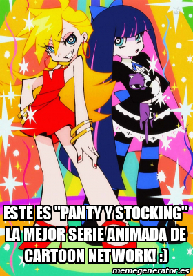 Meme Personalizado - este es "panty y stocking" la mejor serie animada ...