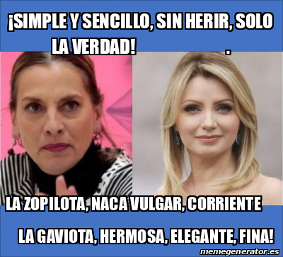 Meme Personalizado - ¡simple y sencillo, sin herir, solo la verdad ...
