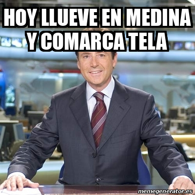Meme Matias Prats - Hoy llueve en Medina y comarca tela - 32282006
