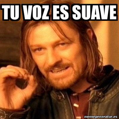 Meme Boromir - TU VOZ ES SUAVE - 32285312