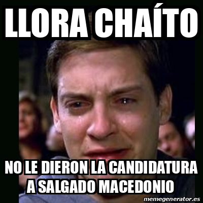 Meme crying peter parker - Llora chaíto No le dieron la candidatura a ...