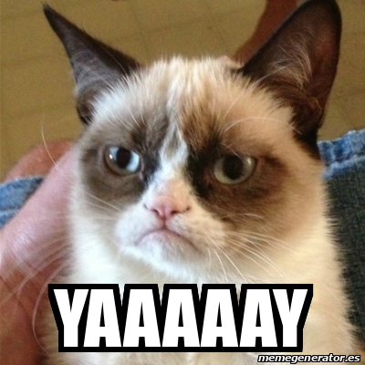Meme Grumpy Cat - yaaaaay - 32294371