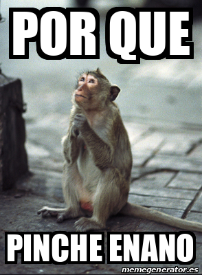 Meme Personalizado - Por que Pinche enano - 32298781