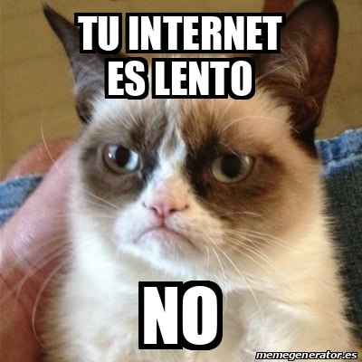 Meme Grumpy Cat - tu internet es lento no - 32037059