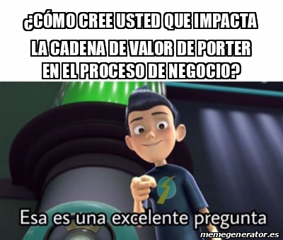 Meme Personalizado - ¿Cómo cree usted que impacta la Cadena de Valor de ...