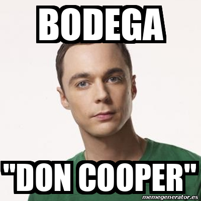 Meme Sheldon Cooper - bodega "Don Cooper" - 32301119