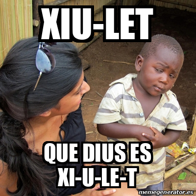 Meme Skeptical 3rd World Kid - xiu-let Que dius es xi-u-le-t - 32305409