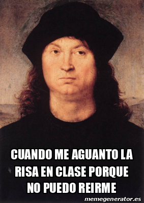 Meme Personalizado - cuando me aguanto la risa en clase porque no puedo ...