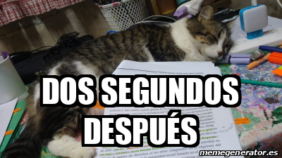 Meme Personalizado - dos segundos después - 32314164