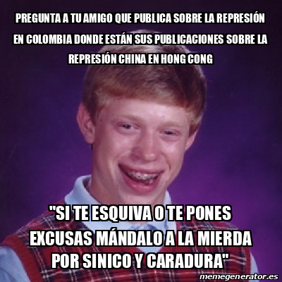 Meme Bad Luck Brian - pregunta a tu amigo que publica sobre la ...