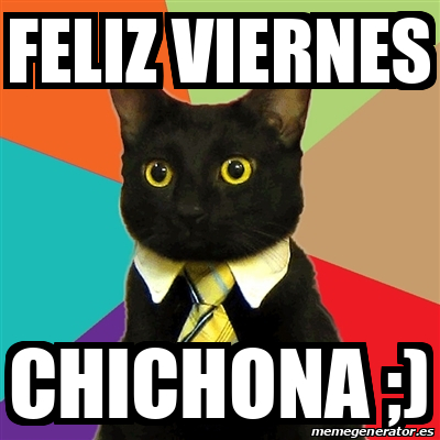 Meme Business Cat - Feliz viernes Chichona ;) - 32317039