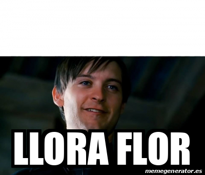 Meme Personalizado - LLORA FLOR - 32318184