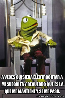Meme Personalizado - A veces quisiera electrocutar a mi suegrita y ...