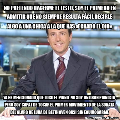 Meme Matias Prats - No pretendo hacerme el listo, soy el primero en ...