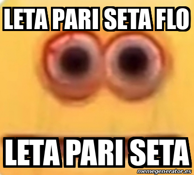 Meme Personalizado - leta pari seta flo leta pari seta - 32324150