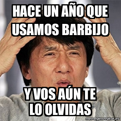 Meme Jackie Chan - Hace un año que usamos barbijo Y vos aún te lo ...