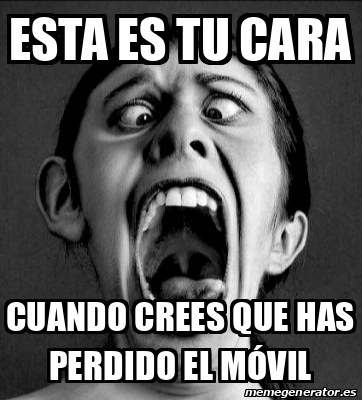 Meme Personalizado - Esta es tu cara Cuando crees que has perdido el ...