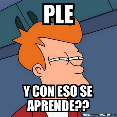 Meme Futurama Fry - ple y con eso se aprende?? - 32325638