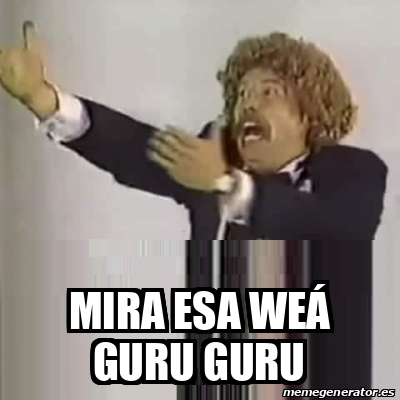 Meme Personalizado - MIRA ESA WEÁ GURU GURU - 32328491