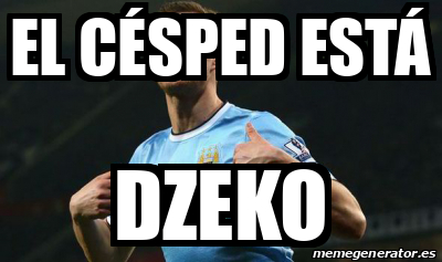 Meme Personalizado - EL CÉSPED ESTÁ Dzeko - 32329114