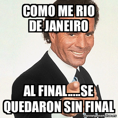 Meme Julio Iglesias - Como me rio de janeiro Al final.....se quedaron ...