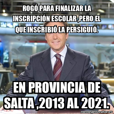 Meme Matias Prats - Rogó para finalizar la inscripción escolar ,pero el ...