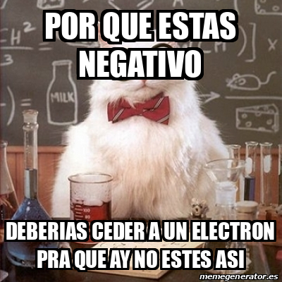 Meme Chemistry Cat - POR QUE ESTAS NEGATIVO DEBERIAS CEDER A UN ...