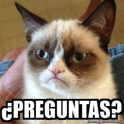 Meme Grumpy Cat - ¿preguntas? - 32341589