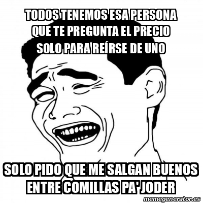Meme Yao Ming 2 - Todos tenemos esa persona que te pregunta el precio ...