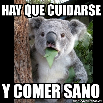 Meme Koala - Hay que cuidarse Y comer sano - 32346241