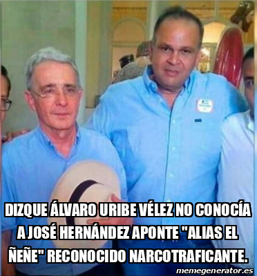 Meme Personalizado - Dizque Álvaro Uribe Vélez no conocía a José ...