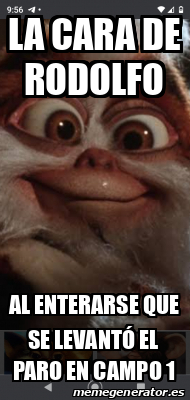 Meme Personalizado - La cara de Rodolfo Al enterarse que se levantó el ...